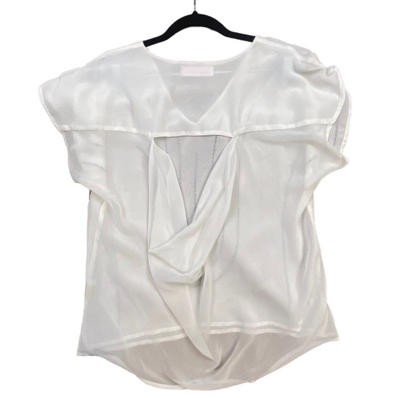 Pookie & Sebastian | Tops | Pookie Sebastian Embroidered Semi Sheer ...
